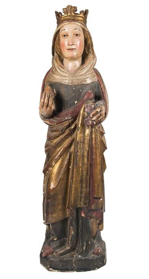 Spanish School, 14th Century | Virgin (Circa 1300) | MutualArt