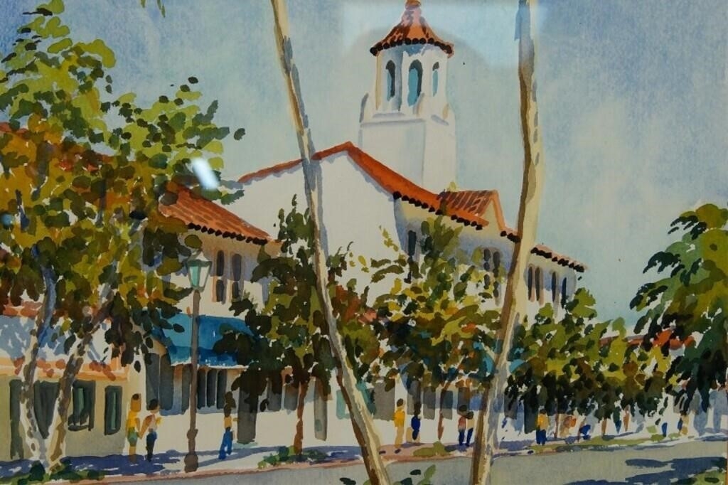 Marty Murphy | Marty Murphy Watercolor of Santa Barbara | MutualArt