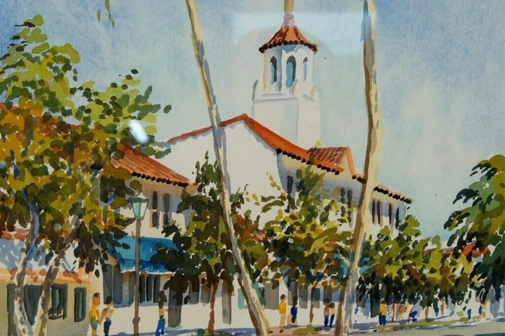 Marty Murphy | Marty Murphy Watercolor of Santa Barbara | MutualArt