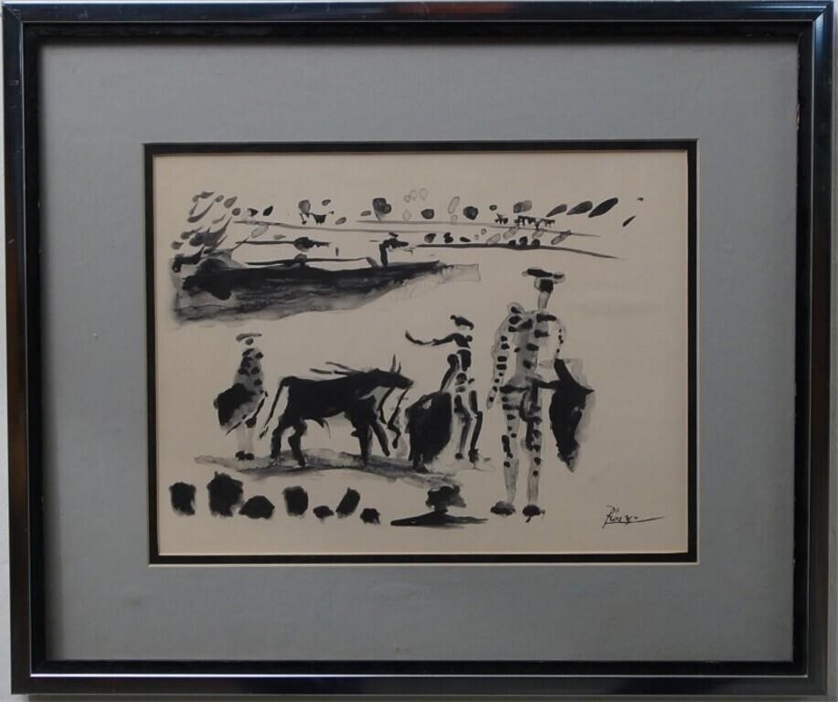 Pablo Picasso | Pablo Picasso lithograph - Toreros (Bullfighters ...