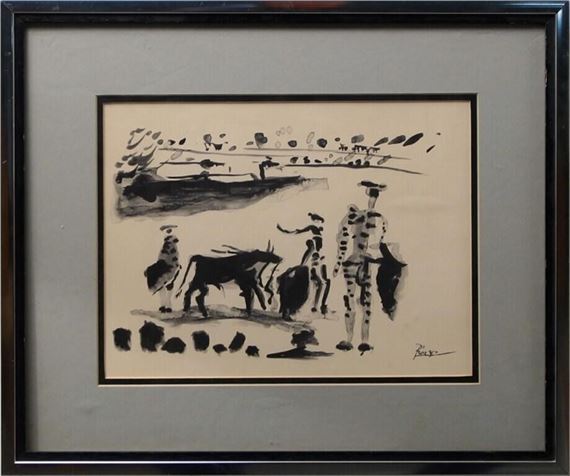 Pablo Picasso | Pablo Picasso lithograph - Toreros (Bullfighters ...