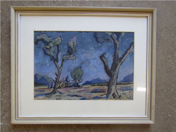 Arthur Goodwin | Farming scene in Tuscany | MutualArt