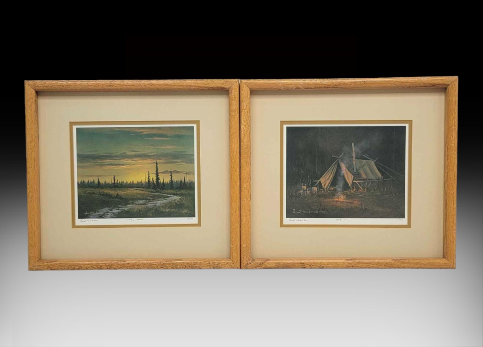 Ernest Robertson | Tundra Sunset & Dying Embers | MutualArt