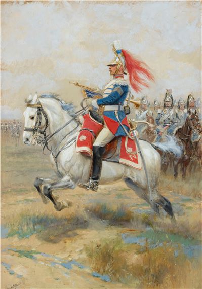Édouard Jean Baptiste Detaille | “Colonel Lepic at Eylau with ...