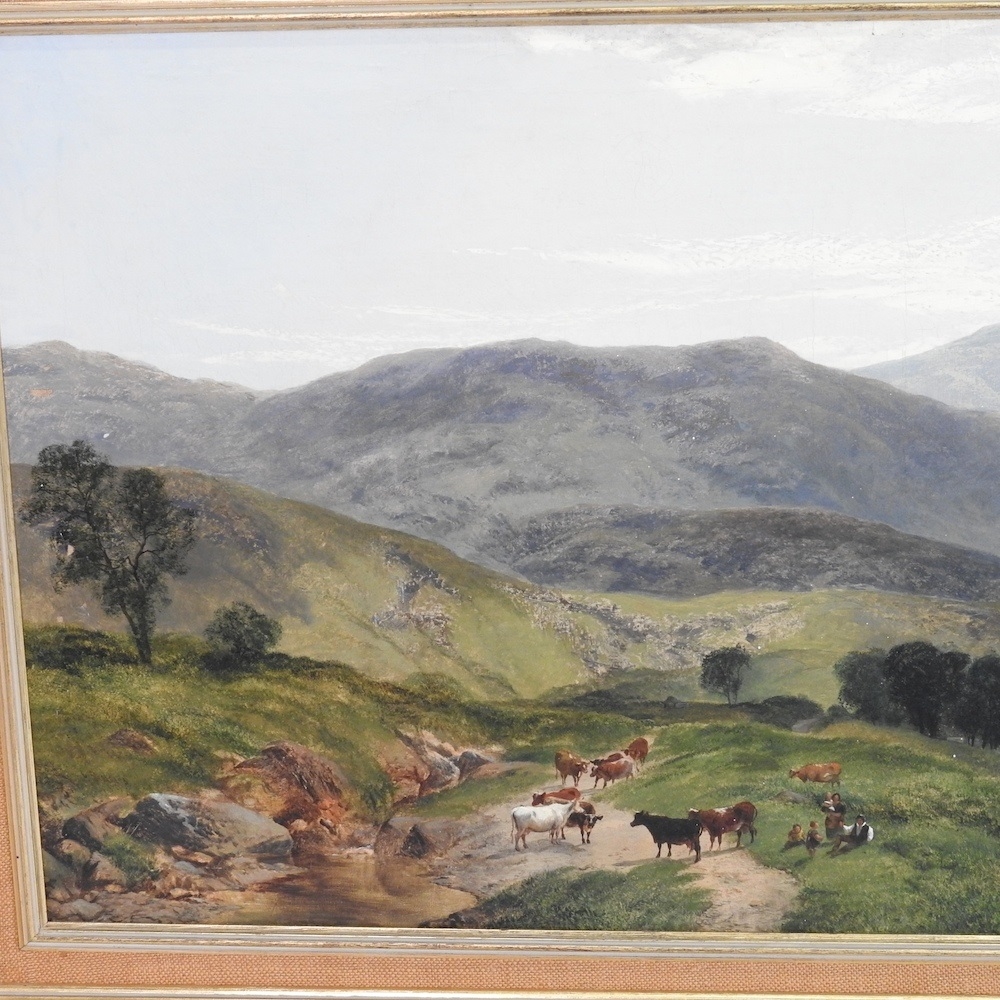 George Shalders | extensive landscape with cattle | MutualArt