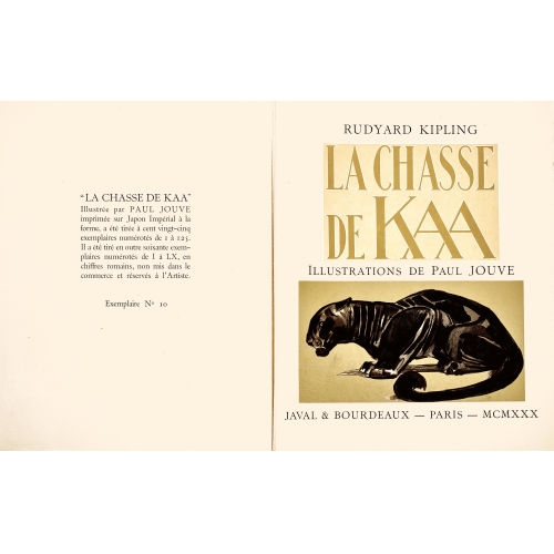 Paul Jouve | Rudyard Kipling: La Chasse de Kaa (1930) | MutualArt