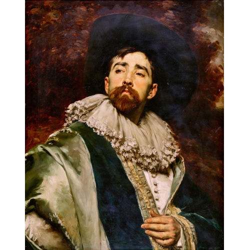 Ferdinand Roybet | The Dashing Cavalier (1871) | MutualArt
