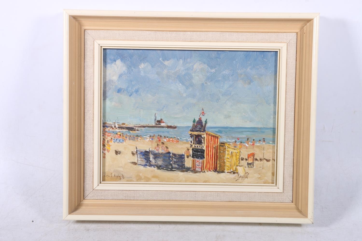 John S Applegate | Punch and Judy show on the beach | MutualArt