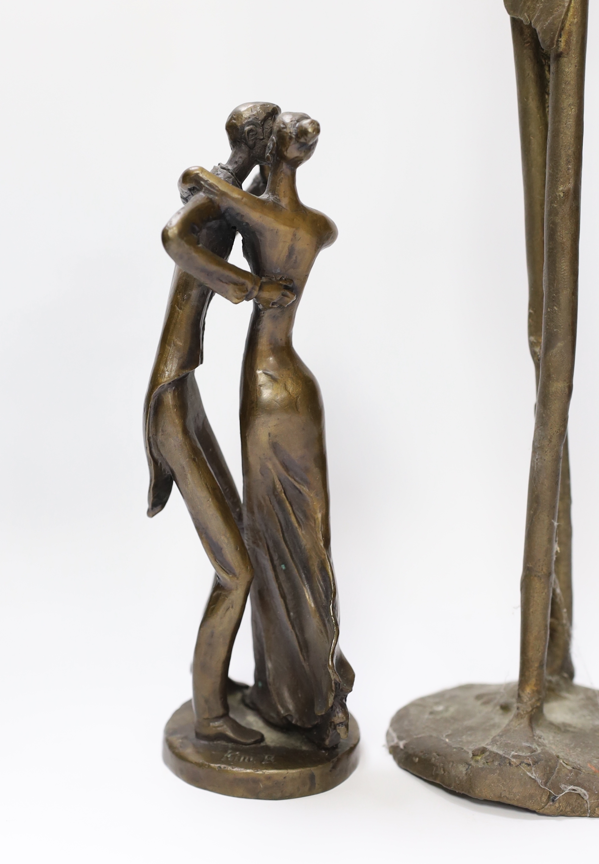 Bernard Kim | A bronze sculpture of a dancing couple | MutualArt