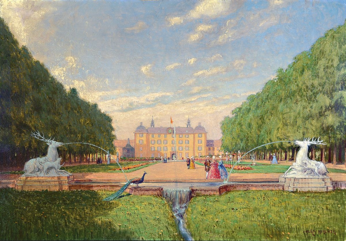 Alexander Kircher | viewalong the castle garden at Schwetzingen Castle ...