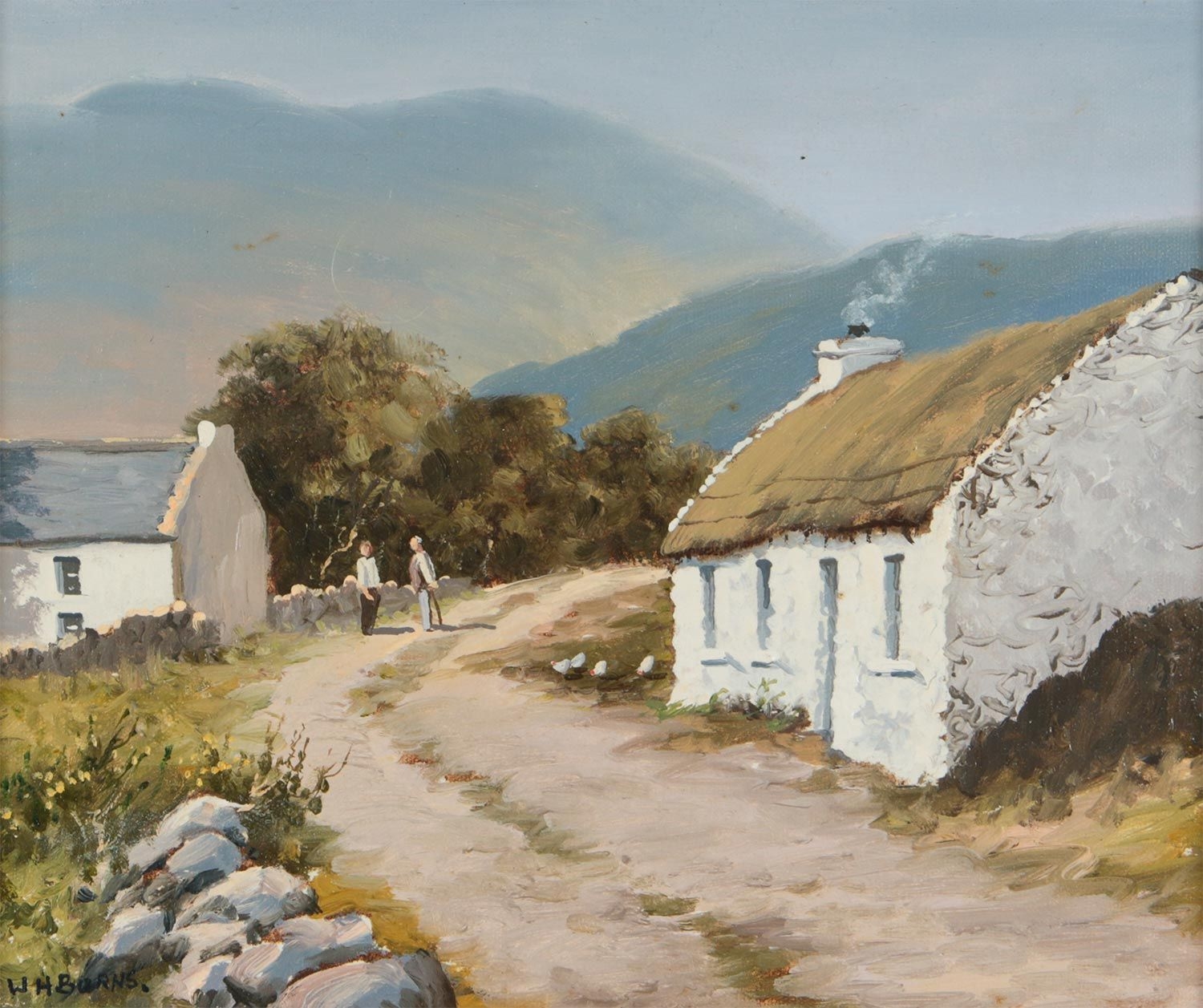 William Henry Burns | ON THE COAST ROAD NEAR RENVYLE CONNEMARA | MutualArt