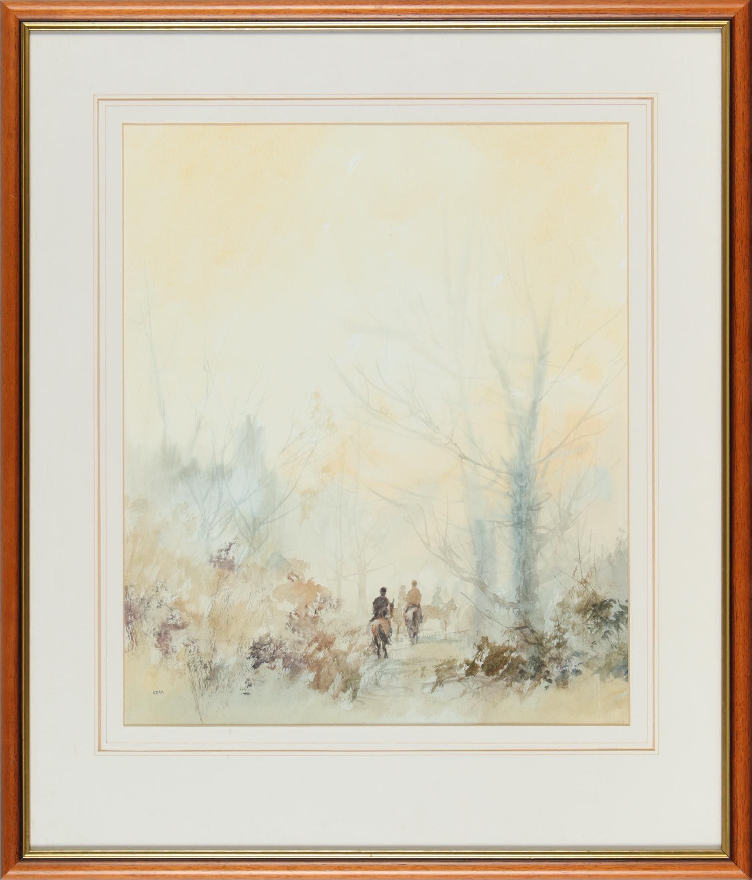 Tom Kerr | ON HORSE BACK THROUGH THE FOREST | MutualArt