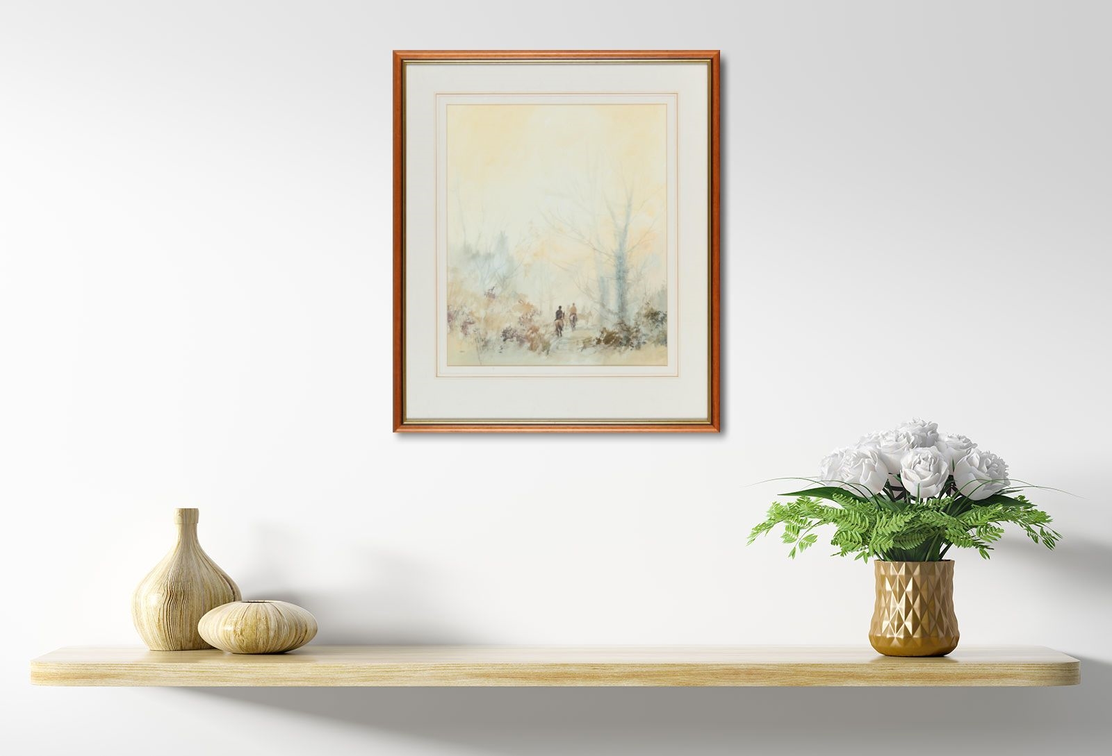 Tom Kerr | ON HORSE BACK THROUGH THE FOREST | MutualArt