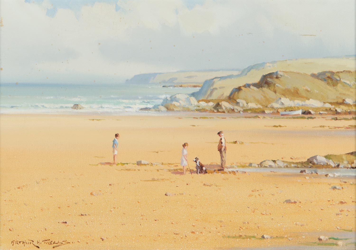 Arthur H. Twells | A STROLL NEAR CASTLECOVE, COUNTY KERRY | MutualArt