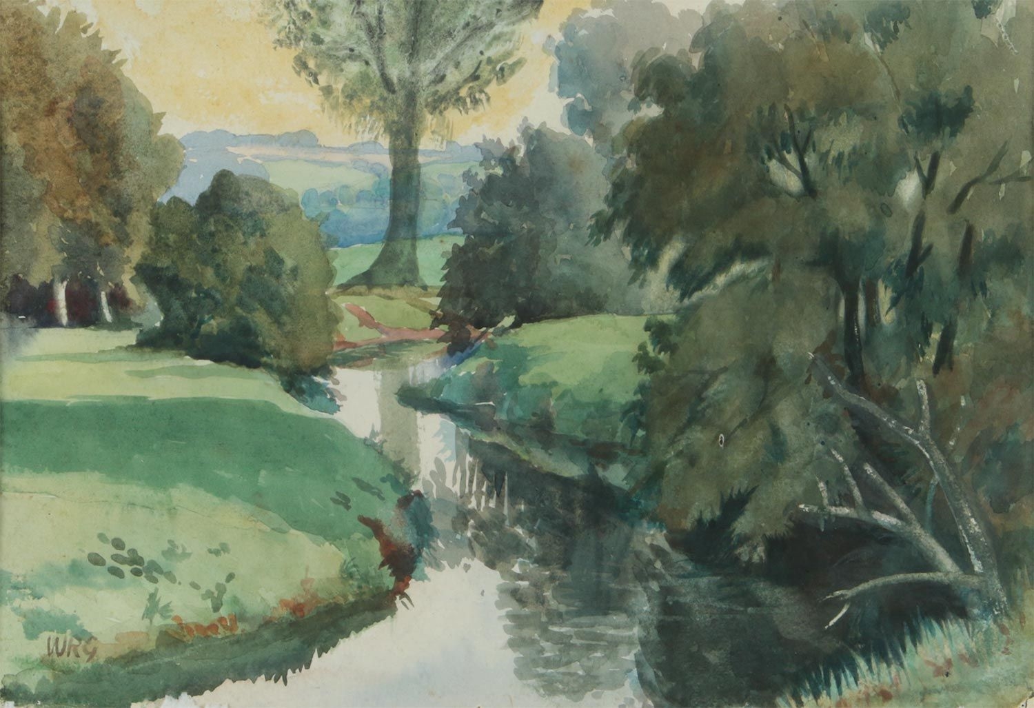 William Robert Gordon | TREES BY A RIVER | MutualArt