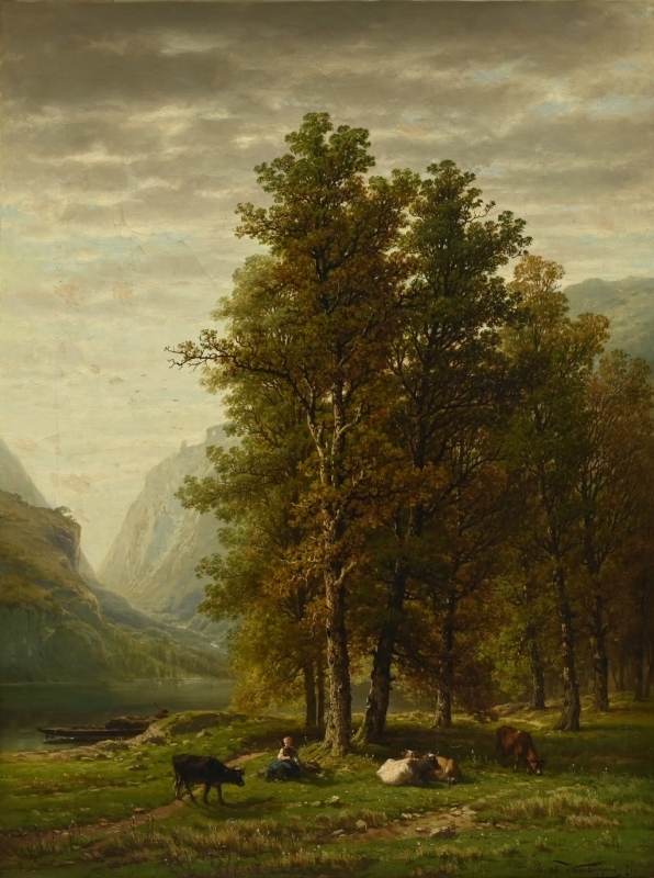 Joseph van Luppen | Alpine Idyl (1864) | MutualArt