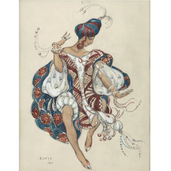 Leon Bakst | Costume project, 1911 (1911) | MutualArt