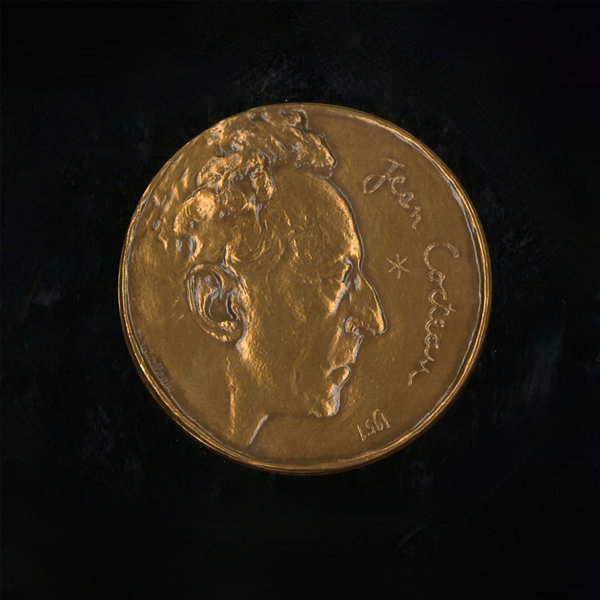 Josette Hébert-Coeffin | Medal depicting Jean Cocteau in profile (1951 ...