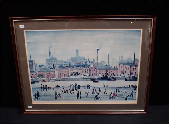 Laurence Stephen Lowry | Lancashire Village (1944) | MutualArt