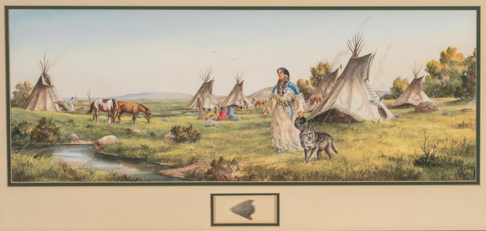 Mary Selfridge | (2) Native American Encampment Scenes | MutualArt