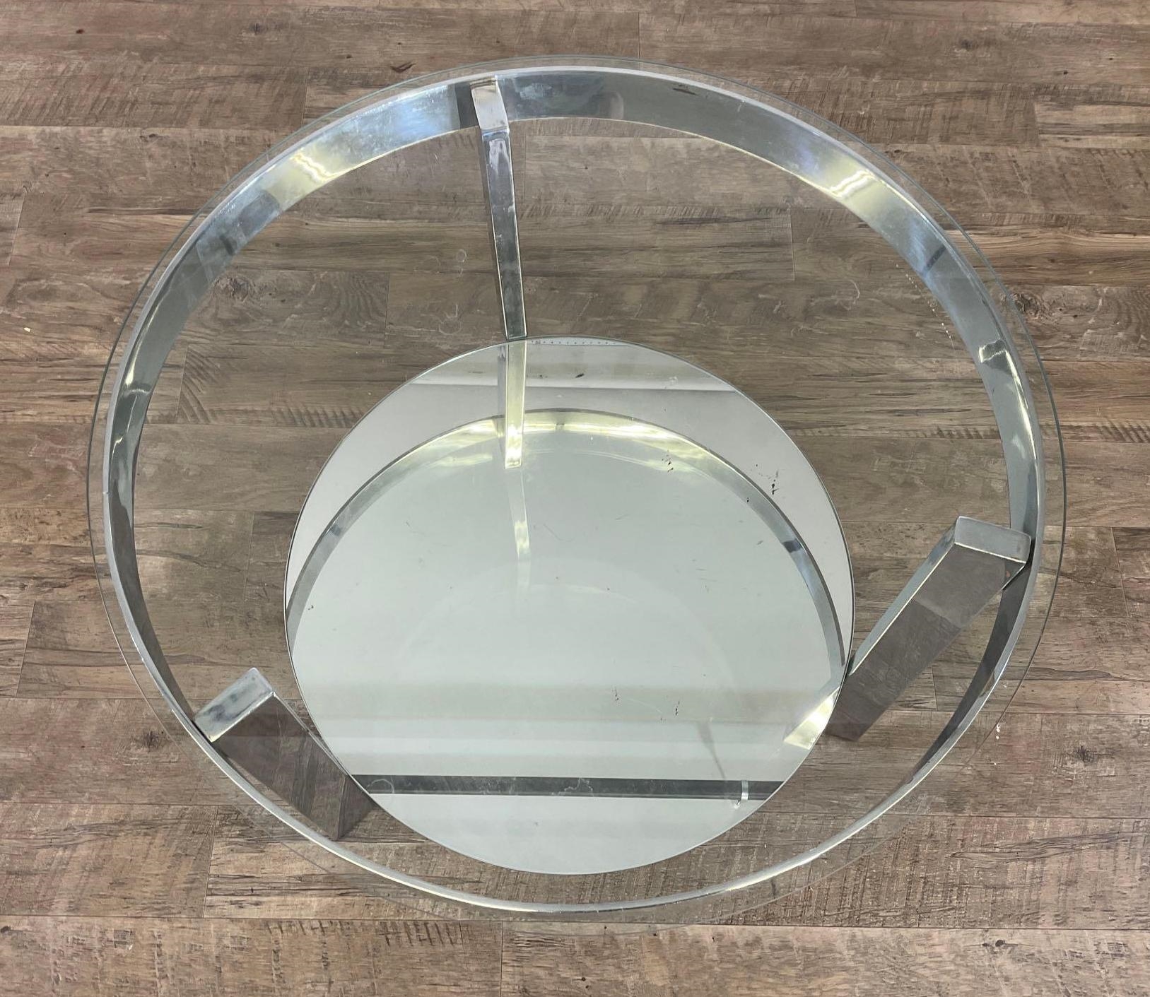 Milo Baughman | the lower tier with mirror top | MutualArt