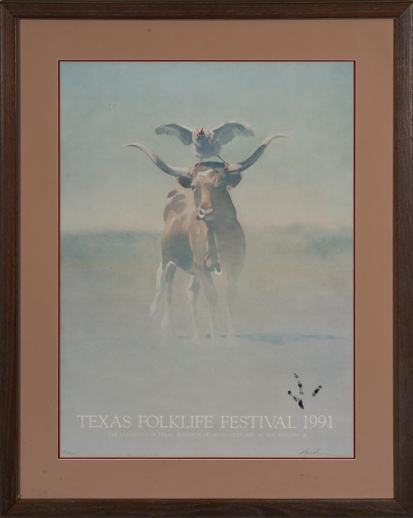 Brad Braune | Signed Texas Folklife Poster (1991) | MutualArt