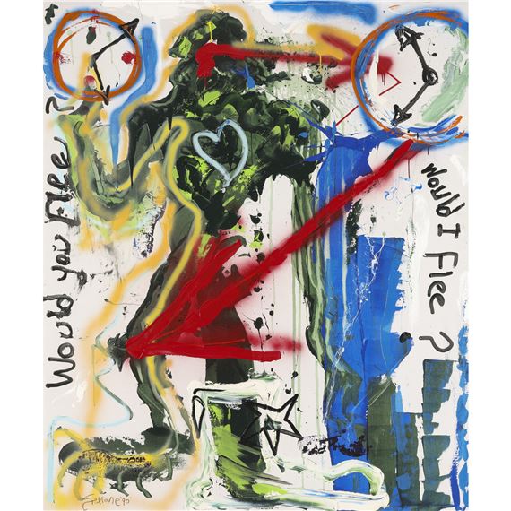 Sylvester Enzio Stallone | WOULD I FLEE (1990) | MutualArt