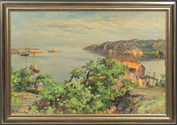 Even Ulving | Summer by a Fjord (1885) | MutualArt