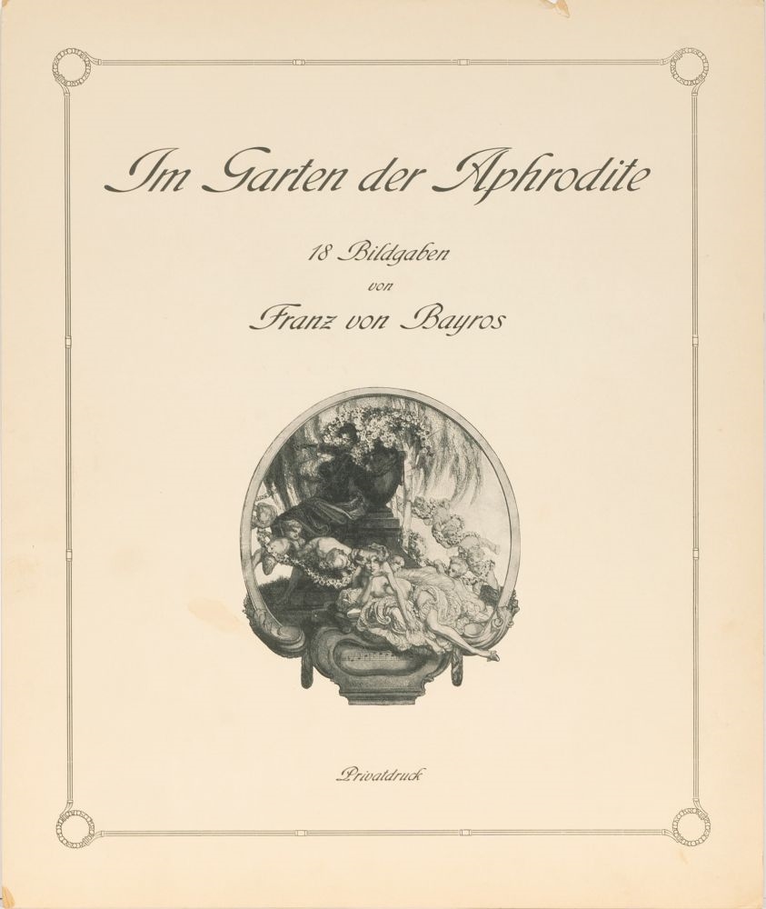 Franz von Bayros | Im Garten der Aphrodite - In the Garden of Aphrodite ...