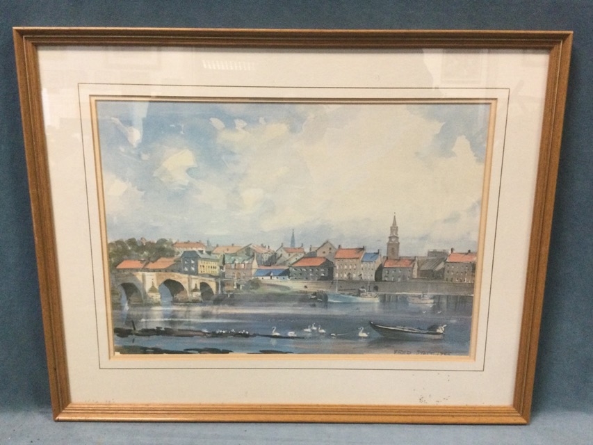 Fred Stott | estuary view of Berwick upon Tweed (1985) | MutualArt