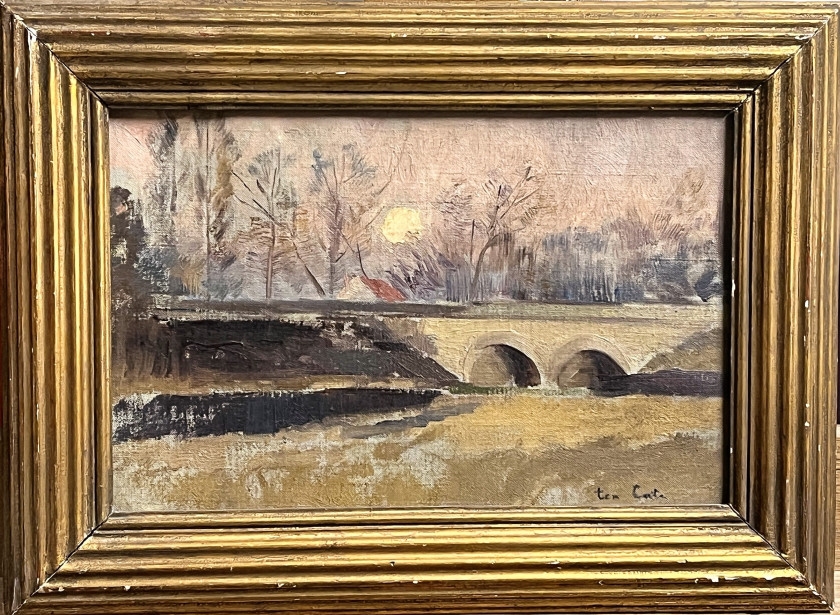 Siebe Johannes Ten Cate | TEN CATE Vue de pont au soleil couchant ...