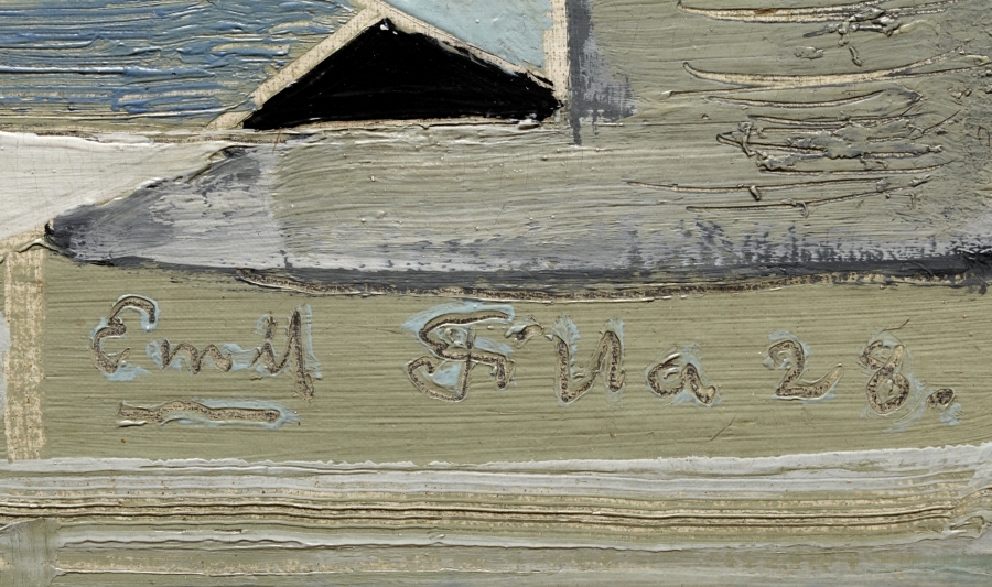 Emil Filla | Still Life with Fruit and Fish (1928) | MutualArt