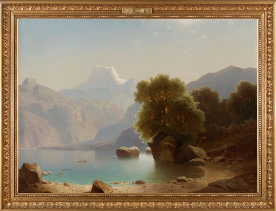 Adolf Chwala | Alpine Landscape with Lake | MutualArt