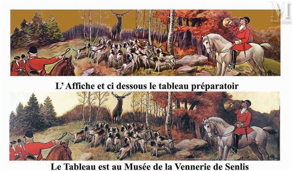 Albert Guillaume | GUILLAUME ALBERT L'Hallali Poster by Albert... - Lot ...