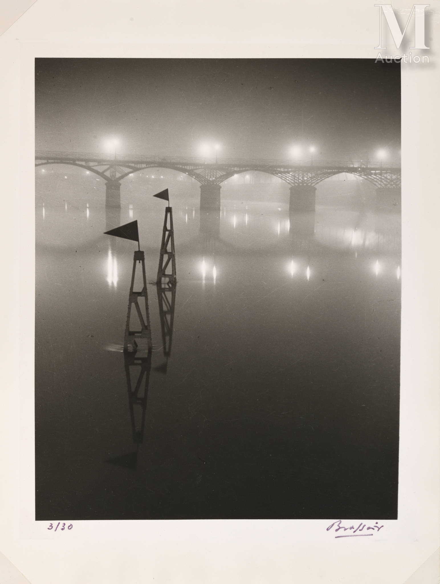 Brassaï | Le pont des Arts, Paris, 1934 (1934) | MutualArt
