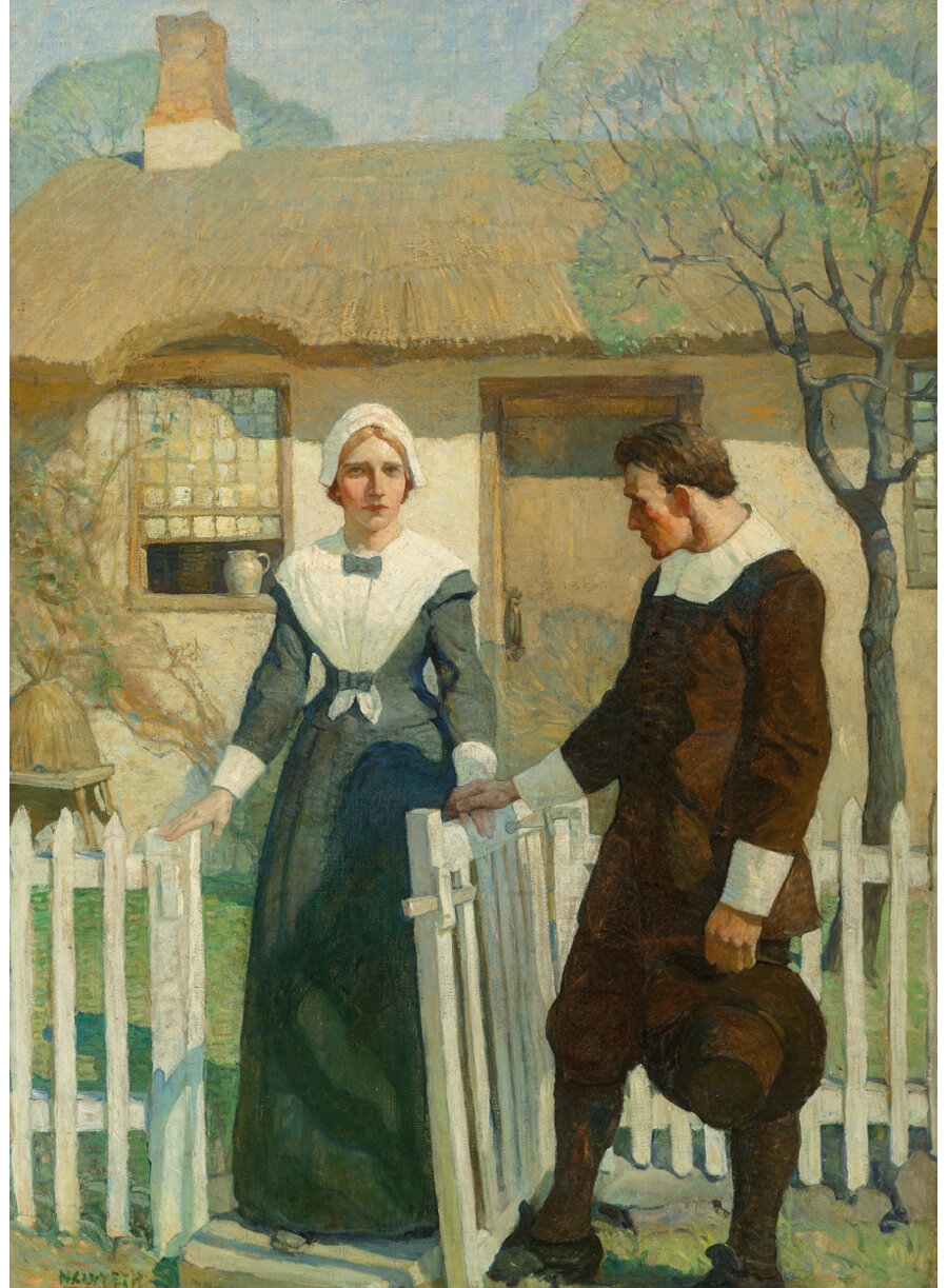 N.C. Wyeth | Good-bye, Mistress Friendly-Soul!, The Witch, book frontispiece illustration (1914 ...