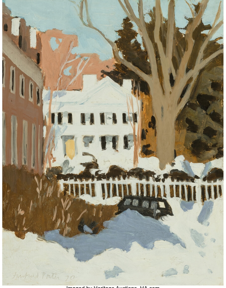 Fairfield Porter | Oreton Clark House, Amherst College (1970) | MutualArt