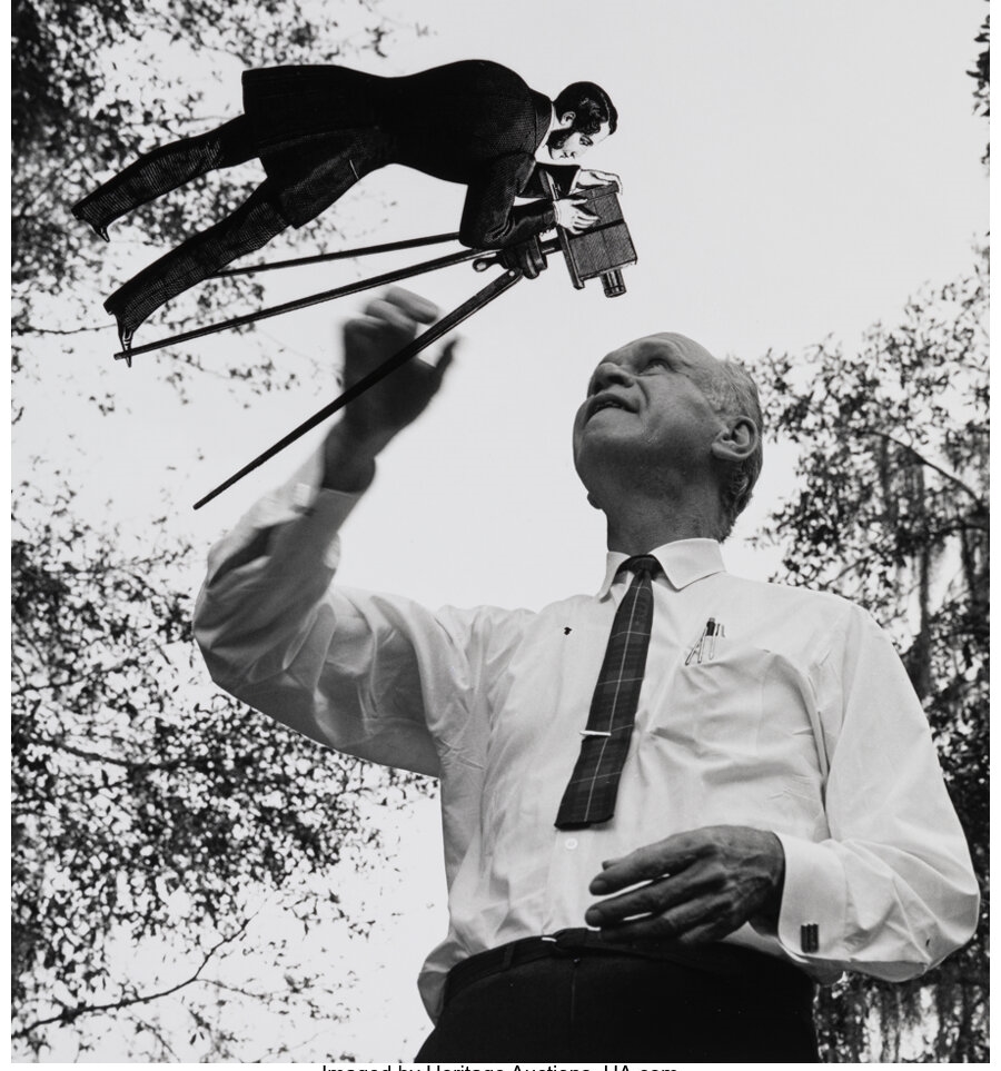 Jerry Uelsmann | Two Portraits of Beaumont Newhall (1968) | MutualArt