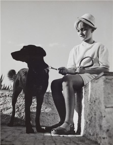 Herbert List | Children saving dog from fountain, Rome (1951) | MutualArt