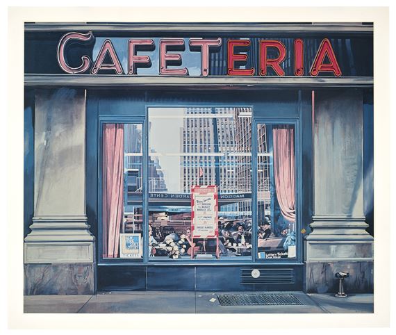 Richard Estes | Cafeteria, from Radical Realism I (1970) | MutualArt