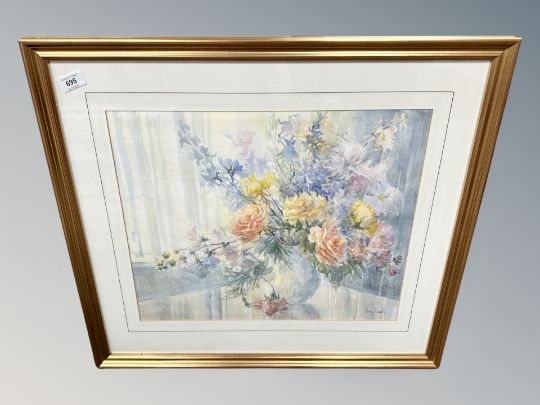 Penny Ward | Still life with flowers in a vase | MutualArt