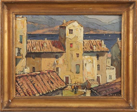 Gustave Vidal | The village of Propriano in Corsica | MutualArt