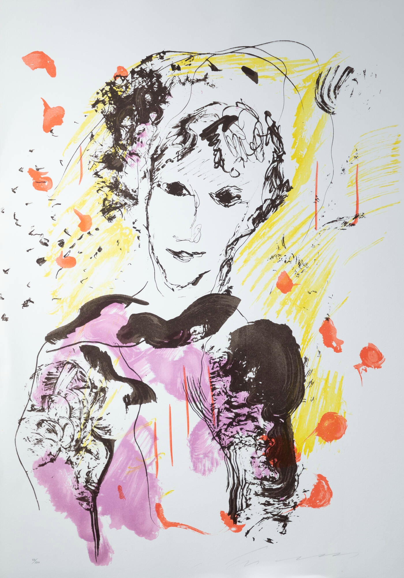 Ernesto Treccani | Donna in viola | MutualArt