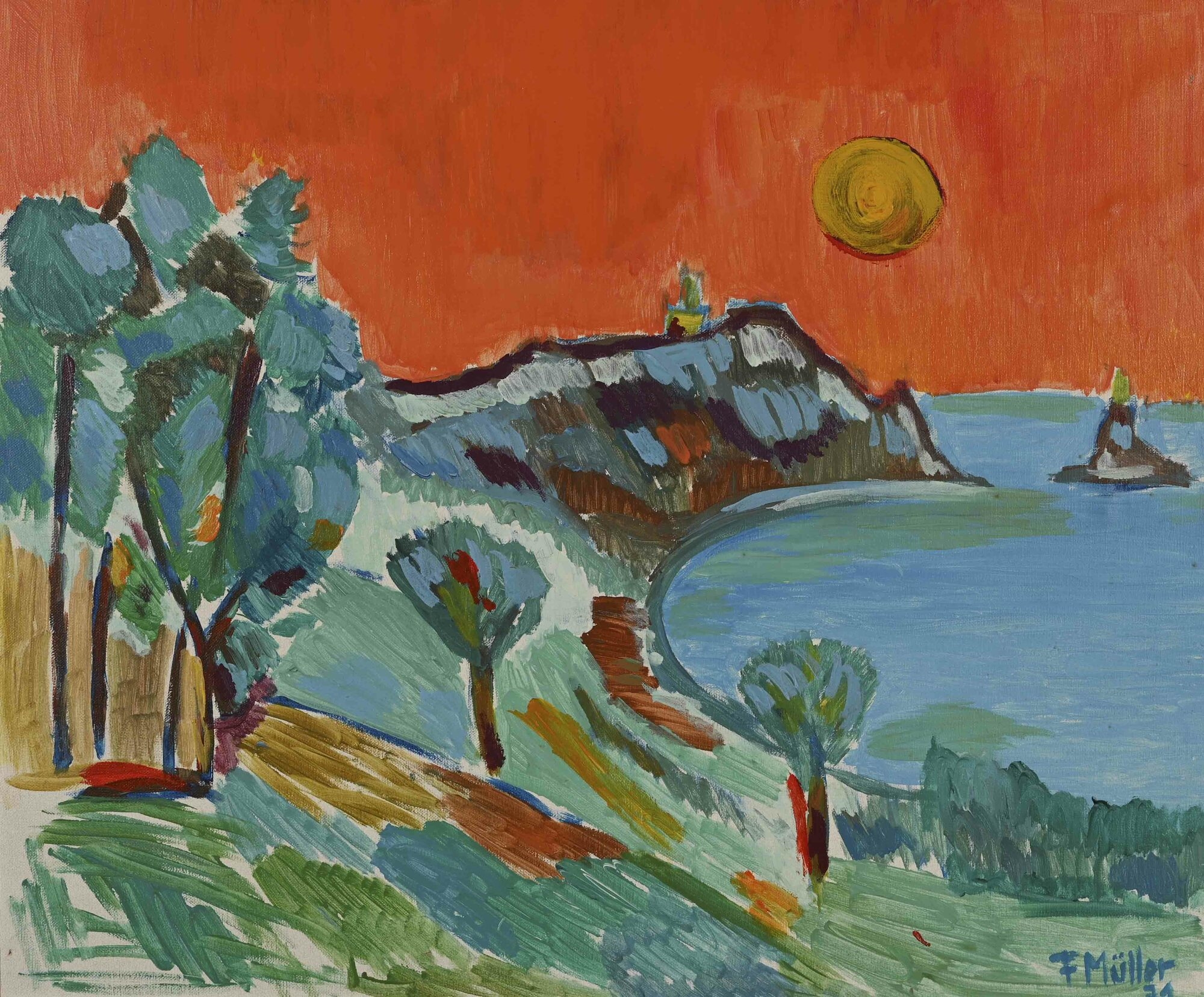 Fritz Müller | Landscape (1971) | MutualArt