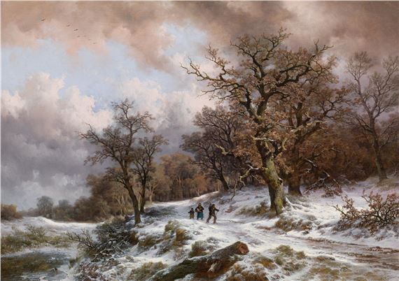 Remigius Adrianus Van Haanen | Landscape by moonlight (1869) | MutualArt