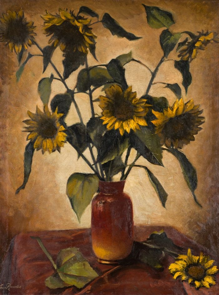 Ernest Neuschul | Sunflowers | MutualArt