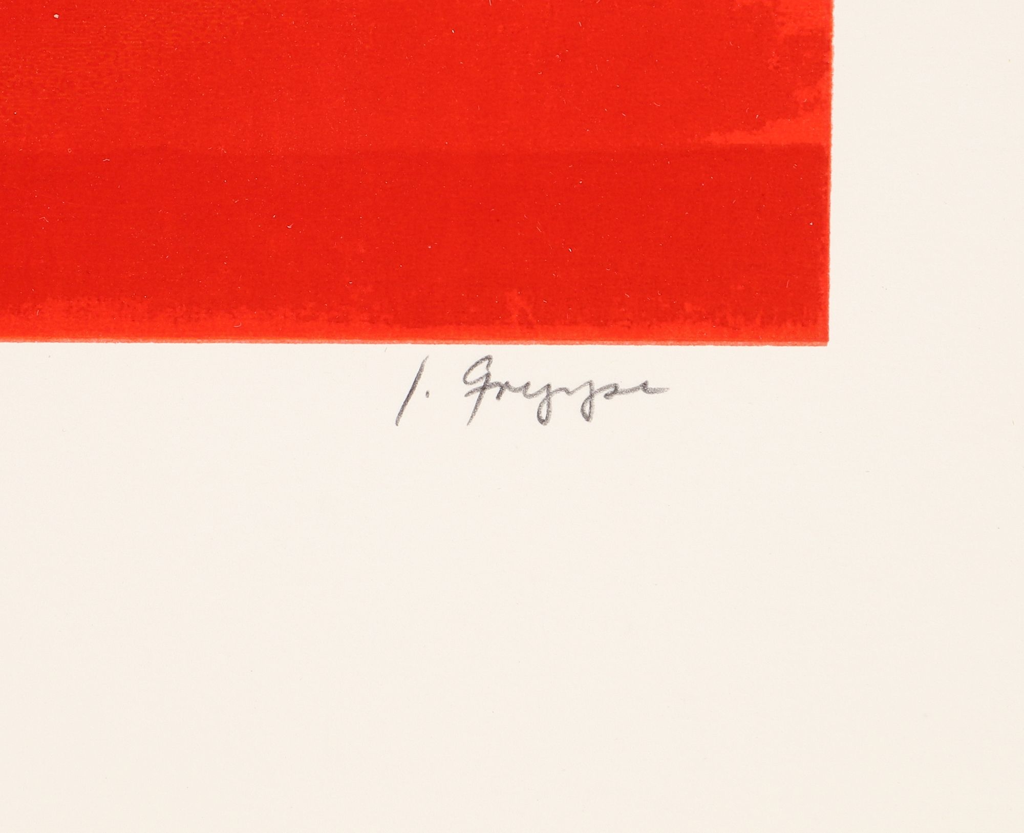 Joseph Grippi | Joseph Grippi Red Landscape 1976 Signed Screenprint ...