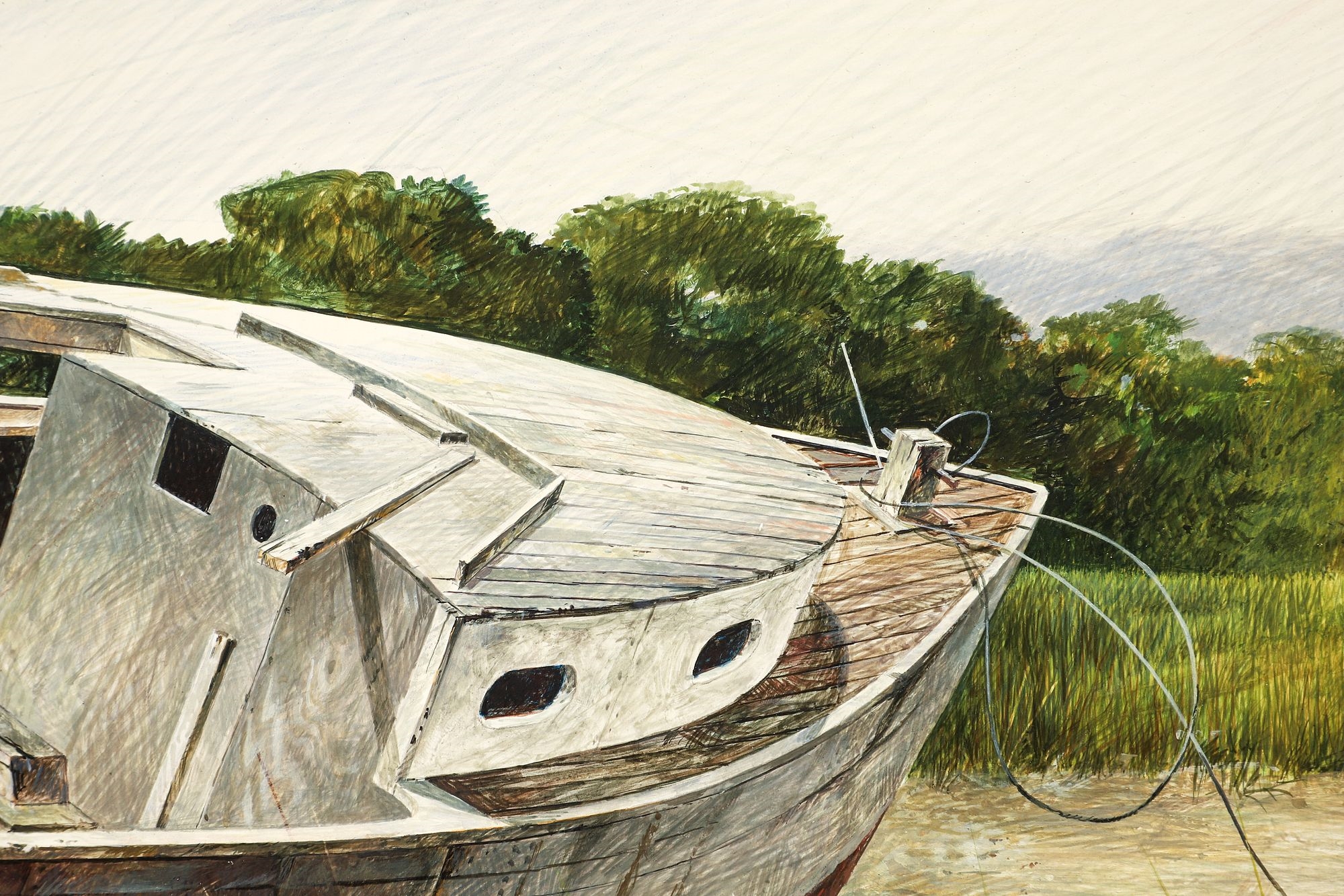 Richard Schlecht | Richard Schlecht The Caroline Oil on Board (1966 ...