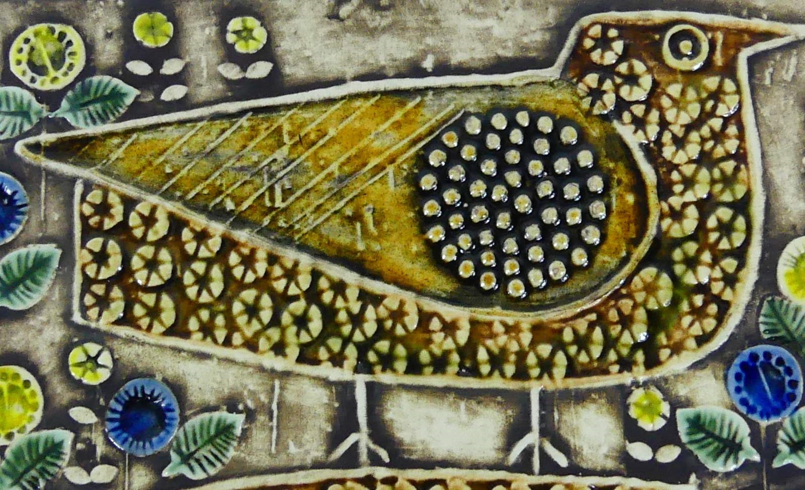 Lisa Larson | Lisa Larson for Gustavsberg pottery tile depicting birds ...