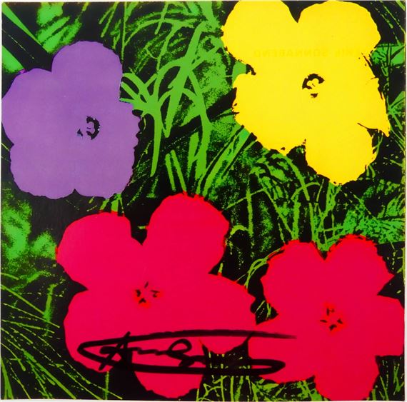 Andy Warhol | Flowers offset lithograph invitation card printed in ...